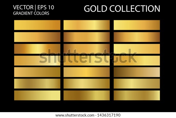Gold Chrome Metallic Texture Vector Icon Stock Vector (Royalty Free ...