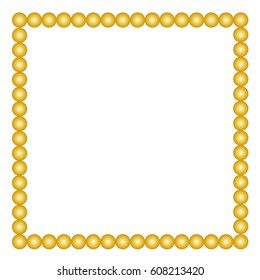 Woven Ropes Frame Border Rectangle Shape Stock Vector (Royalty Free ...