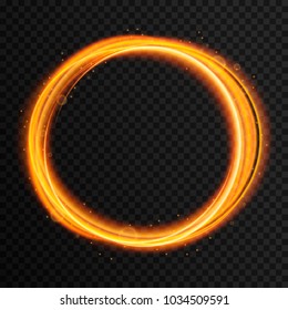Gold Circle Light Effect Stock Vector (Royalty Free) 1034508961