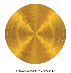 Gold Circle Metal Texture Background Stock Vector (Royalty Free ...