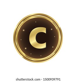Golden Coin Letter G On White: ภาพประกอบสต็อก 301014350 | Shutterstock