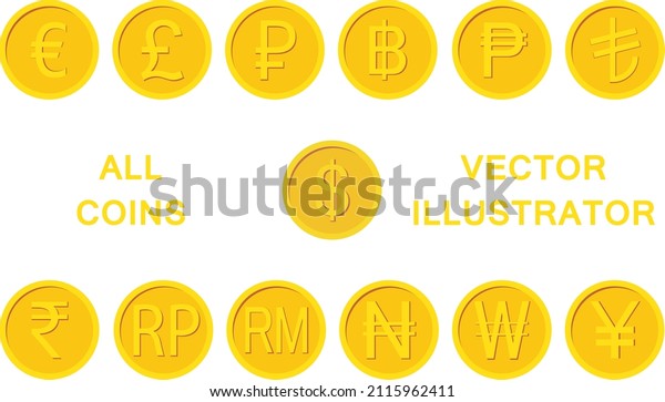 7,855 All Coins Images, Stock Photos & Vectors | Shutterstock