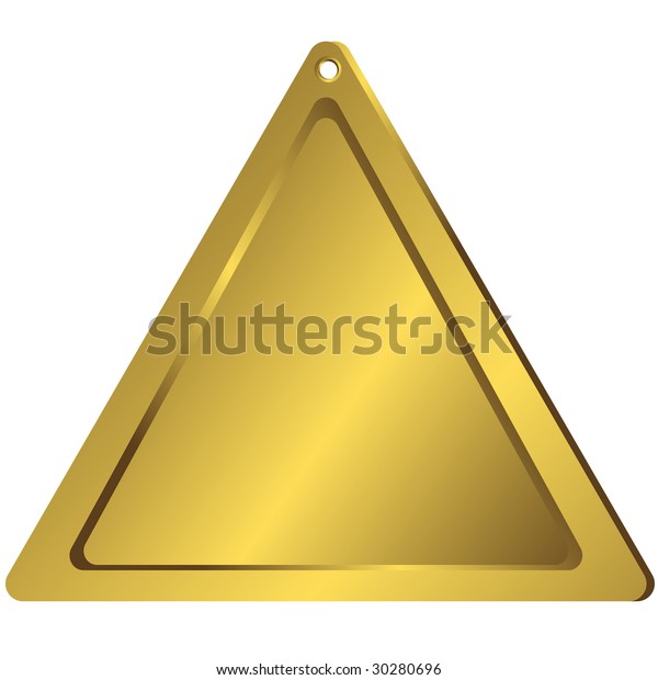 Gold Counter Form Triangle Aperture Top Stock Vector (Royalty Free ...