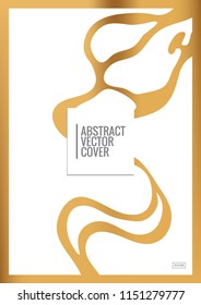 Gold Cover Design Template Notebook Exotic Stock Vector (Royalty Free ...