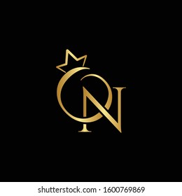 Gold Creative Letter N Logo Design Stock Vector (Royalty Free ...