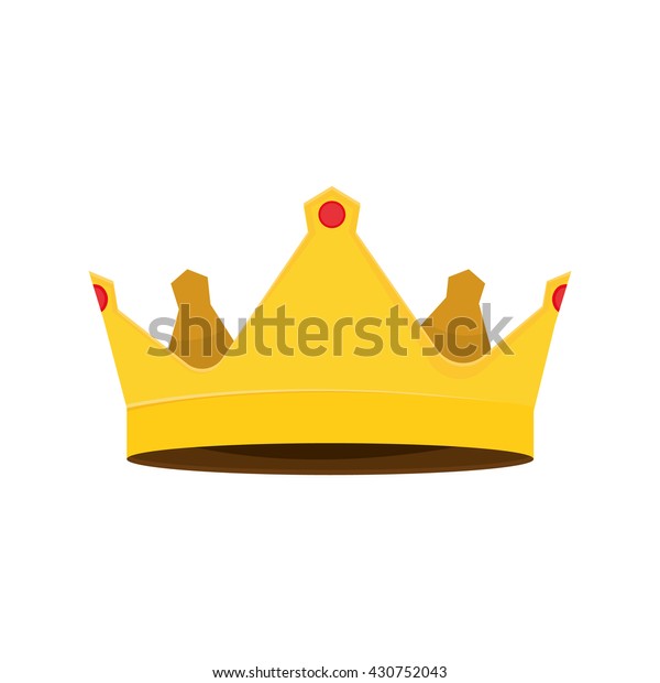 Gold Crown Cartoon Vector Illustration Stock Vector (Royalty Free ...