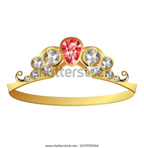 Gold Crown Icon Cartoon Gold Crown Stock Vector (Royalty Free ...