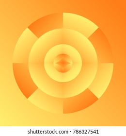 Gold Cycle Modern Abstract Gradient Background Stock Vector (Royalty ...