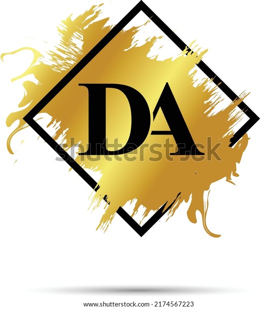 Gold Da Logo Symbol Vector Art Stock Vector (Royalty Free) 2174567223 ...