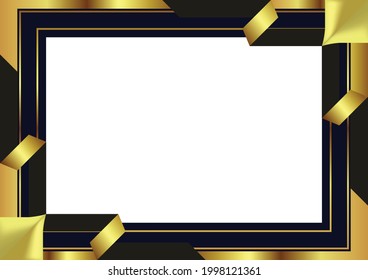 Gold Design Frame Abstract Background Stock Vector (Royalty Free ...