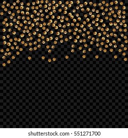 Gold Dot Isolated On Transparent Background Stock Vector (Royalty Free ...
