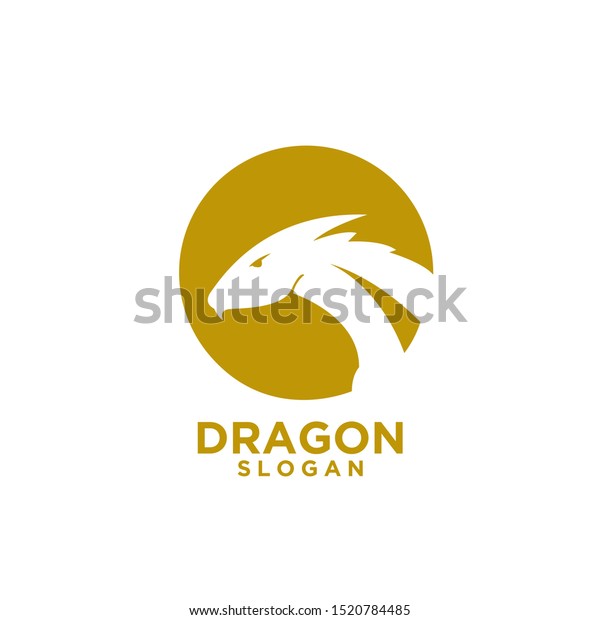 Gold Dragon Logo Icon Design Vector Stock Vector (Royalty Free ...