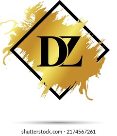 Gold Dz Logo Symbol Vector Art Stock Vector (Royalty Free) 2174567261 ...