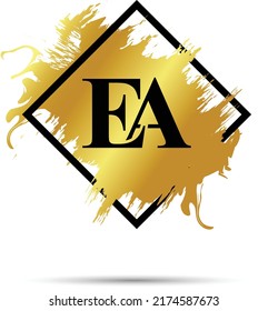 Gold Ea Logo Symbol Vector Art Stock Vector (Royalty Free) 2174587673 ...