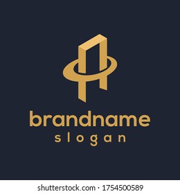 Gold Financial Logo Design Vector Stock Vector (Royalty Free ...