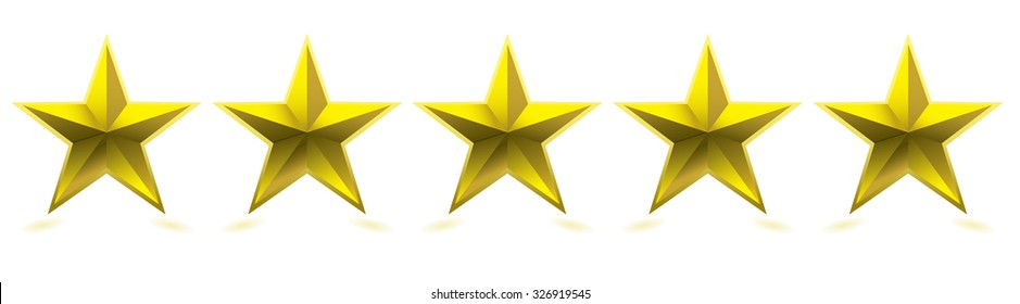 Gold Five Star Award Your Company Stock Vector (Royalty Free) 326919545 ...