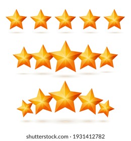 Gold Five Star Design Element Certificate Stock Vector (Royalty Free ...