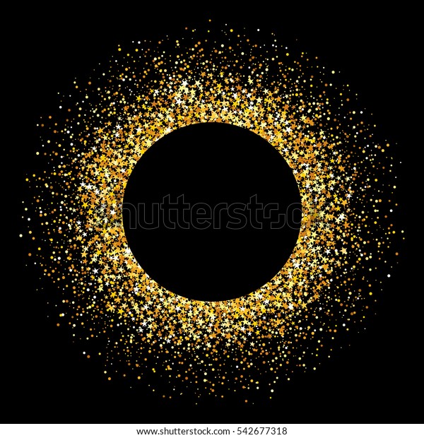 Gold Flare Glitter Background Vector Illustration Stock Vector (Royalty ...