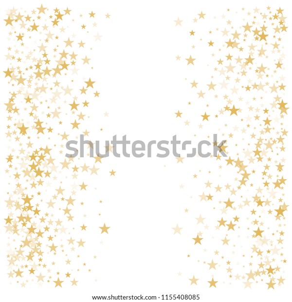 Gold Flying Stars Confetti Vector Background Stock Vector (Royalty Free ...
