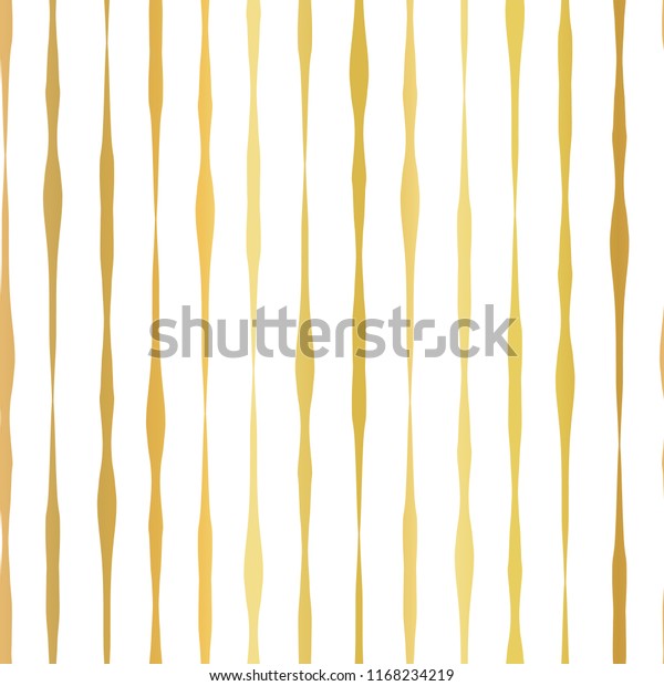 Gold Foil Hand Drawn Vertical Lines Stock Vector (Royalty Free ...