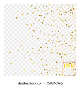 Gold Glitter Background Polka Dot Vector Stock Vector (Royalty Free ...
