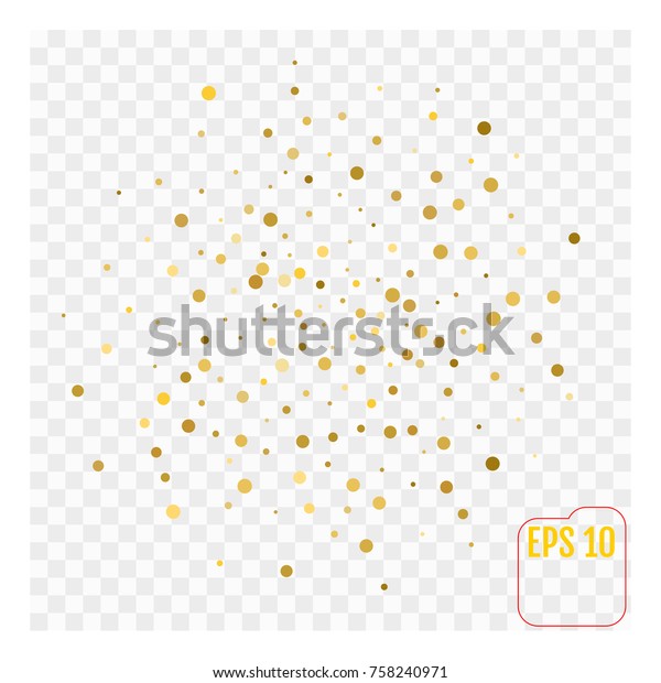 Gold Glitter Background Polka Dot Vector Stock Vector (Royalty Free ...