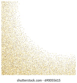 Gold Glitter Corners Frame Border Background Stock Vector (Royalty Free ...
