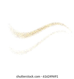 Gold Glitter Waves Abstract Backgroundwavy Line Stock Vector (Royalty ...