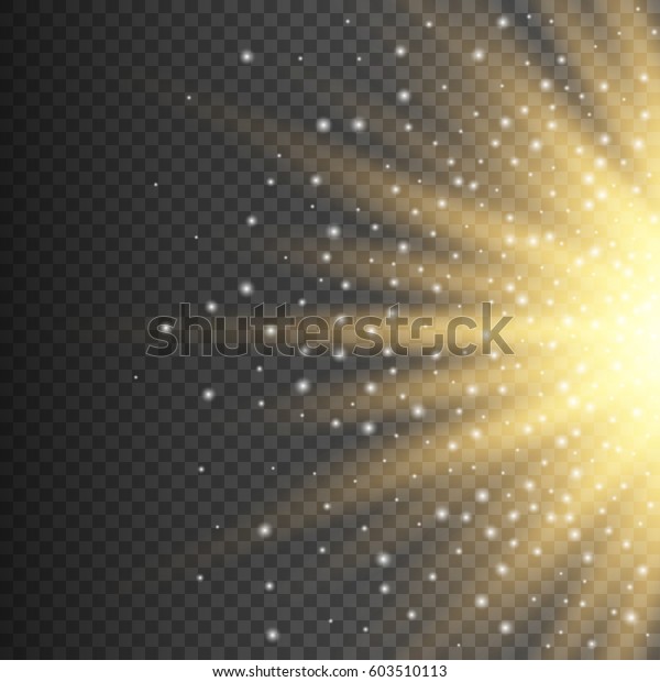 Gold Glowing Light Burst Explosion On Stock Vector (Royalty Free) 603510113