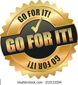 Gold Go Sign Stock Vector (Royalty Free) 213111034 | Shutterstock