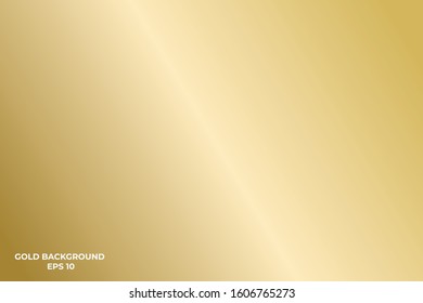 Gold Gradient Background Soft Glowing Backdrop Stock Vector (Royalty ...