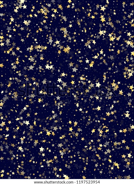 Gold Gradient Star Dust Sparkle Vector庫存向量圖 (免版稅) 1197523954