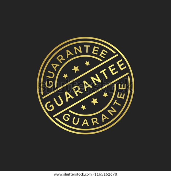 Gold Guarantee Stamp Icon Vector Stock Vector (Royalty Free) 1165162678 ...