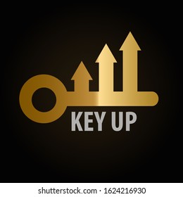 Gold Key Logo Design Template Creative Stock Vector (Royalty Free ...