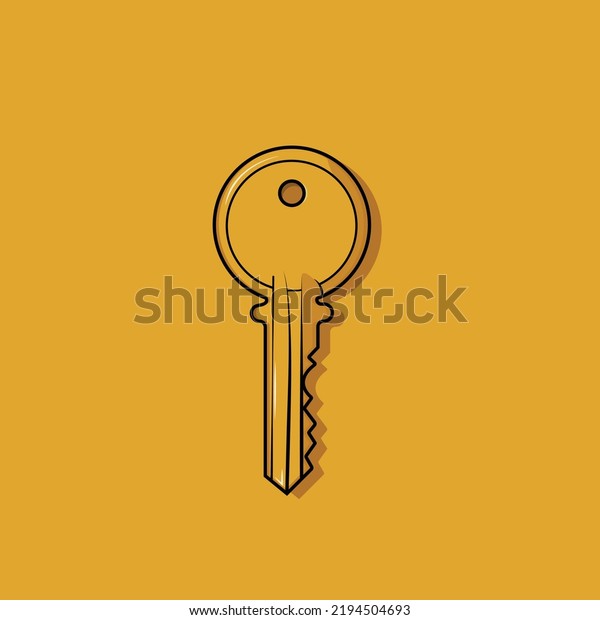 Gold Key Vector Stock Illustration Stock Vector (Royalty Free ...
