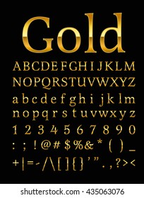 Gold Letter: vector de stock (libre de regalías) 447731248 | Shutterstock