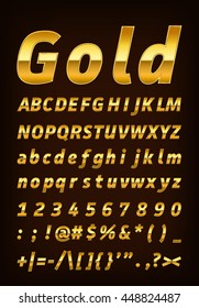 Gold Letter: vector de stock (libre de regalías) 448824487 | Shutterstock