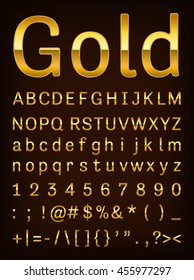 Gold Letters Stock Vector (Royalty Free) 438752002 | Shutterstock