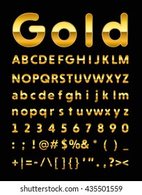 Gold Letters Stock Vector (Royalty Free) 438752002 | Shutterstock