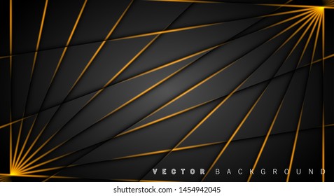 Modern Stylish Abstract Design Poster Golden Stock Photo (Edit Now ...