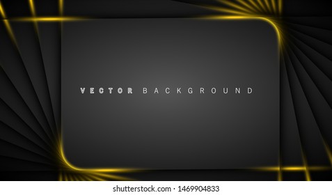 Gold Light Line Shadow Dark Grey Stock Vector (Royalty Free) 1469904833 ...