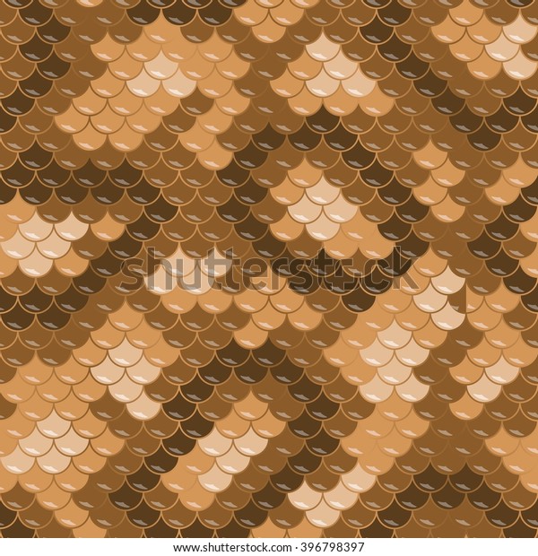 Gold Lizard Skin Seamless Squama Texture Stock Vector (Royalty Free ...