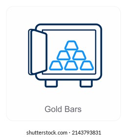 Gold Gold Locker Icon Concept Stock Vector (Royalty Free) 2143793831 ...