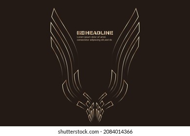 Gold Logo Abstract Vector Graphic On Stock Vector (Royalty Free ...