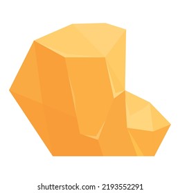 Gold Material Icon Cartoon Vector Golden Stock Vector (Royalty Free ...