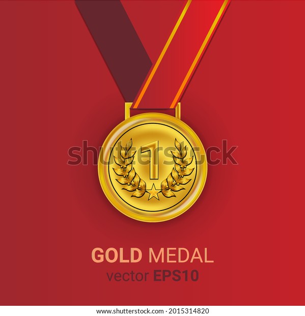 Gold Medal Illustration Image Vector Eps Stock Vector (Royalty Free ...