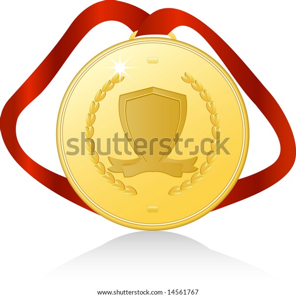 Gold Medal Vector Illustration Stock Vector (Royalty Free) 14561767 ...