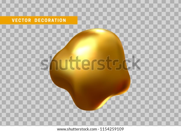 Gold Nuggets Isolated On Transparent Background Stock Vector (Royalty ...