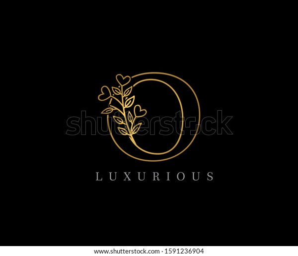 Gold O Letter Logo Icon Initial Stock Vector (Royalty Free) 1591236904 ...