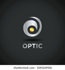 Gold Optic Abstract Logo Stock Vector (Royalty Free) 1043169436 ...